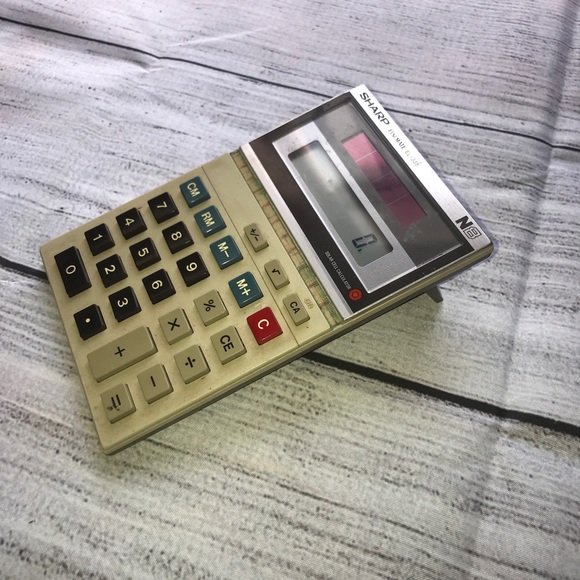 sharp | Other | Vintage Sharp Calculator El335s Elsi Mate N8 Solar ...